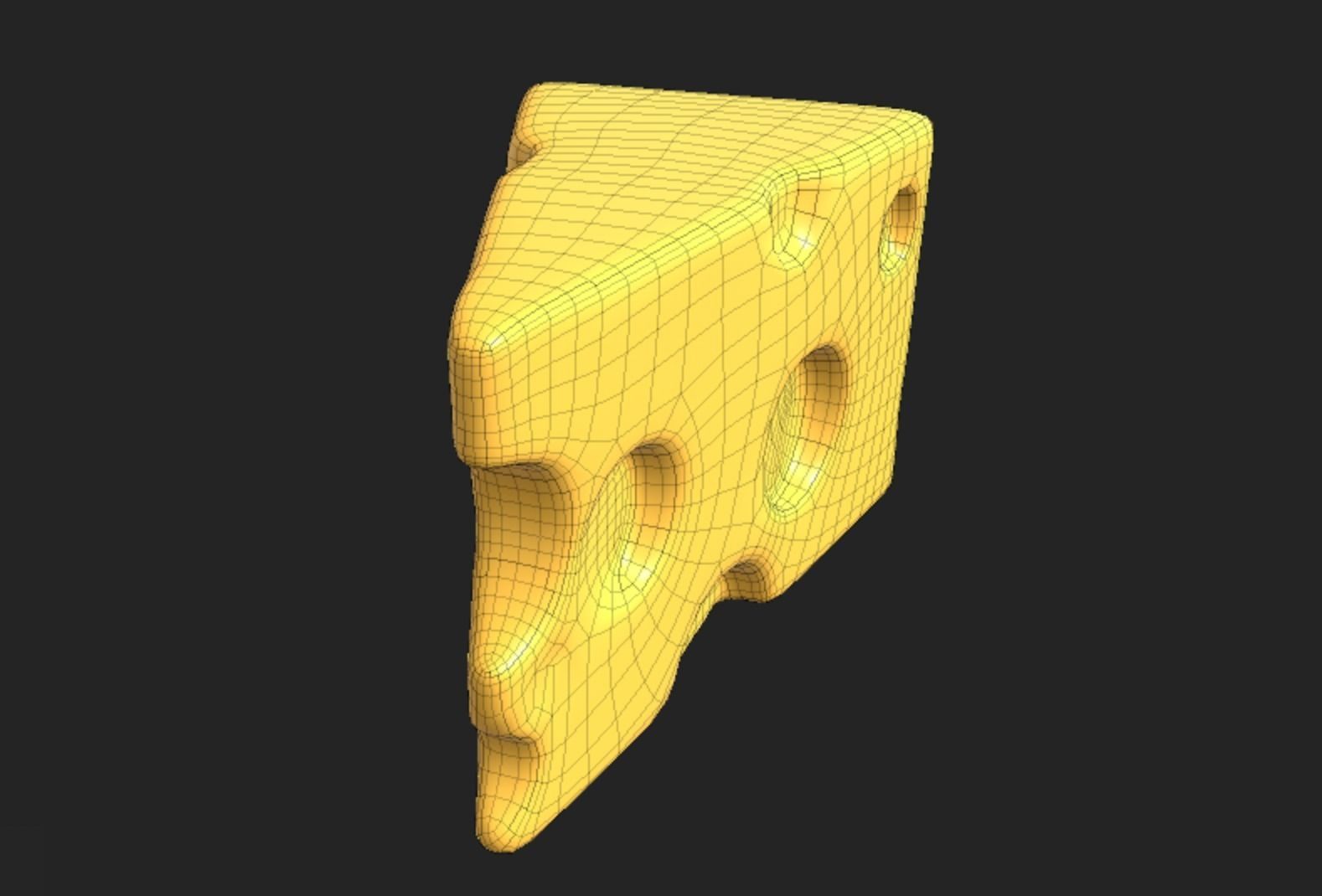 3D model Cheese VR / AR / low-poly | CGTrader