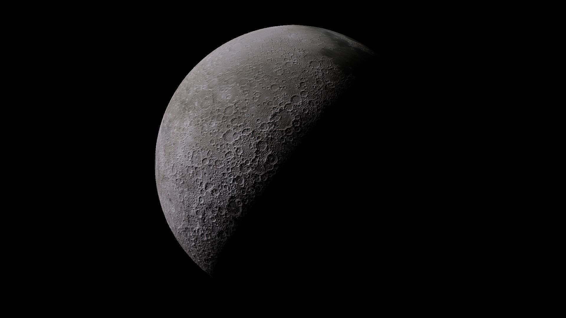 Realistic Moon 3D model | CGTrader