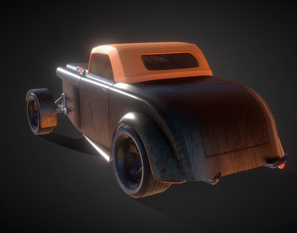3D model Moskvich a Russian Hot Rod Car VR / AR / low-poly | CGTrader