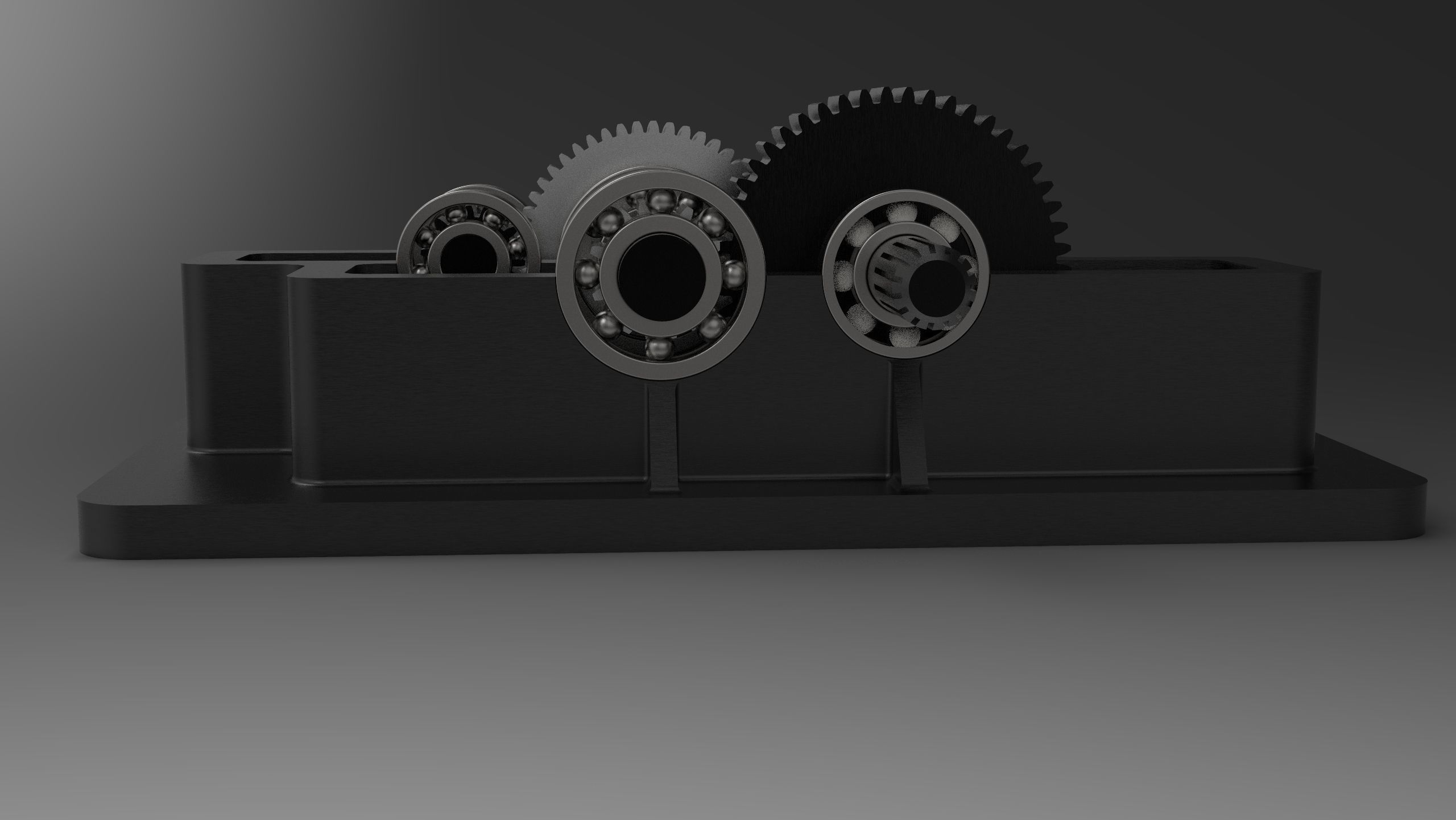 Reduction GearBox 3D model animated | CGTrader