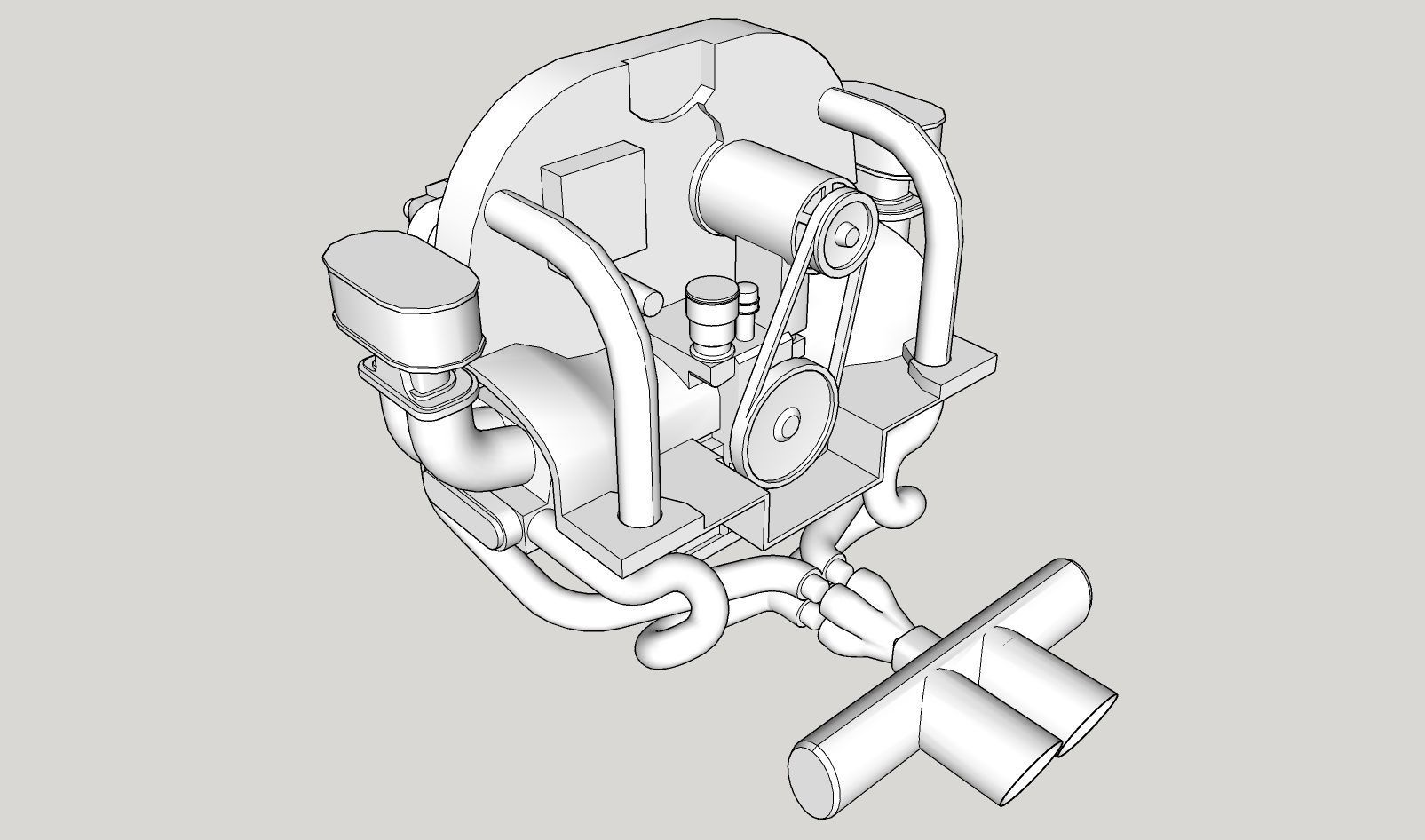 Printable VW engine 3D model 3D printable | CGTrader