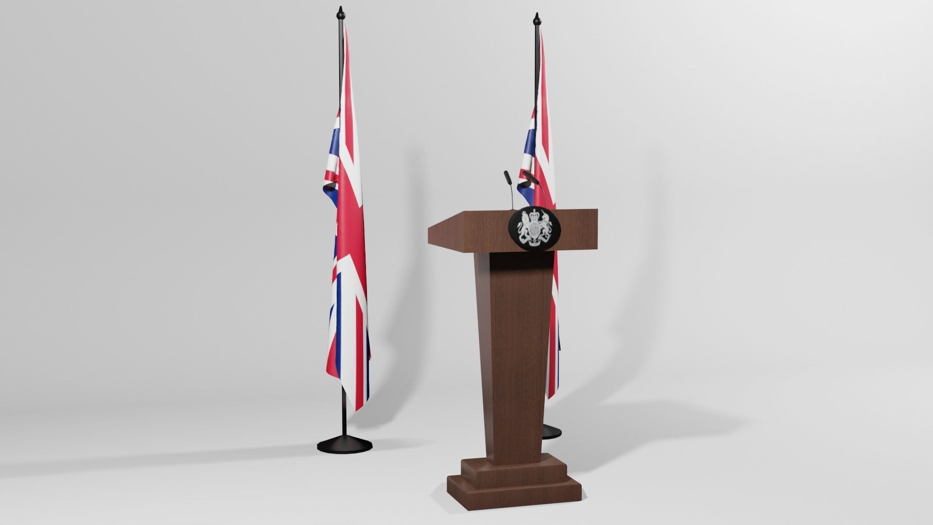 3D model English Presidential podium VR / AR / low-poly | CGTrader