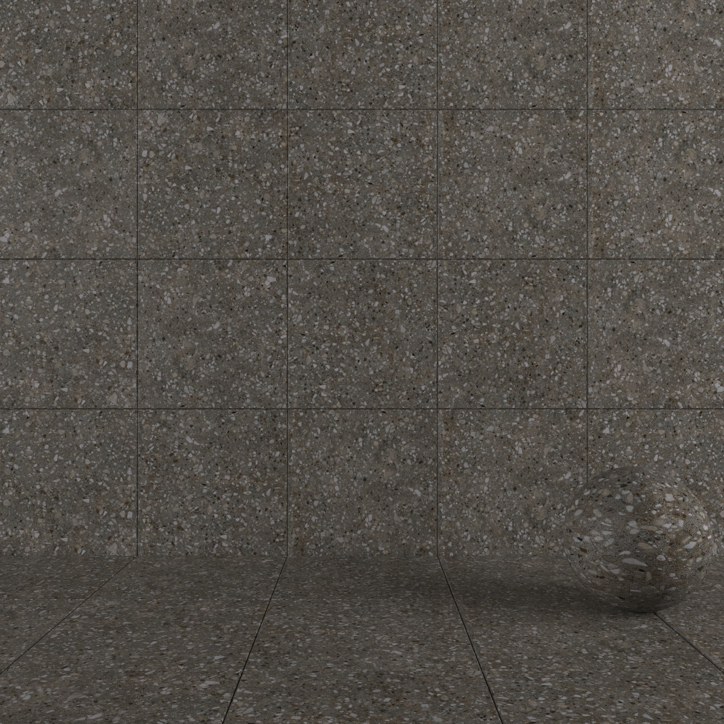 3D model Stone Wall Tiles Terrazzo Multi 80x80 | CGTrader