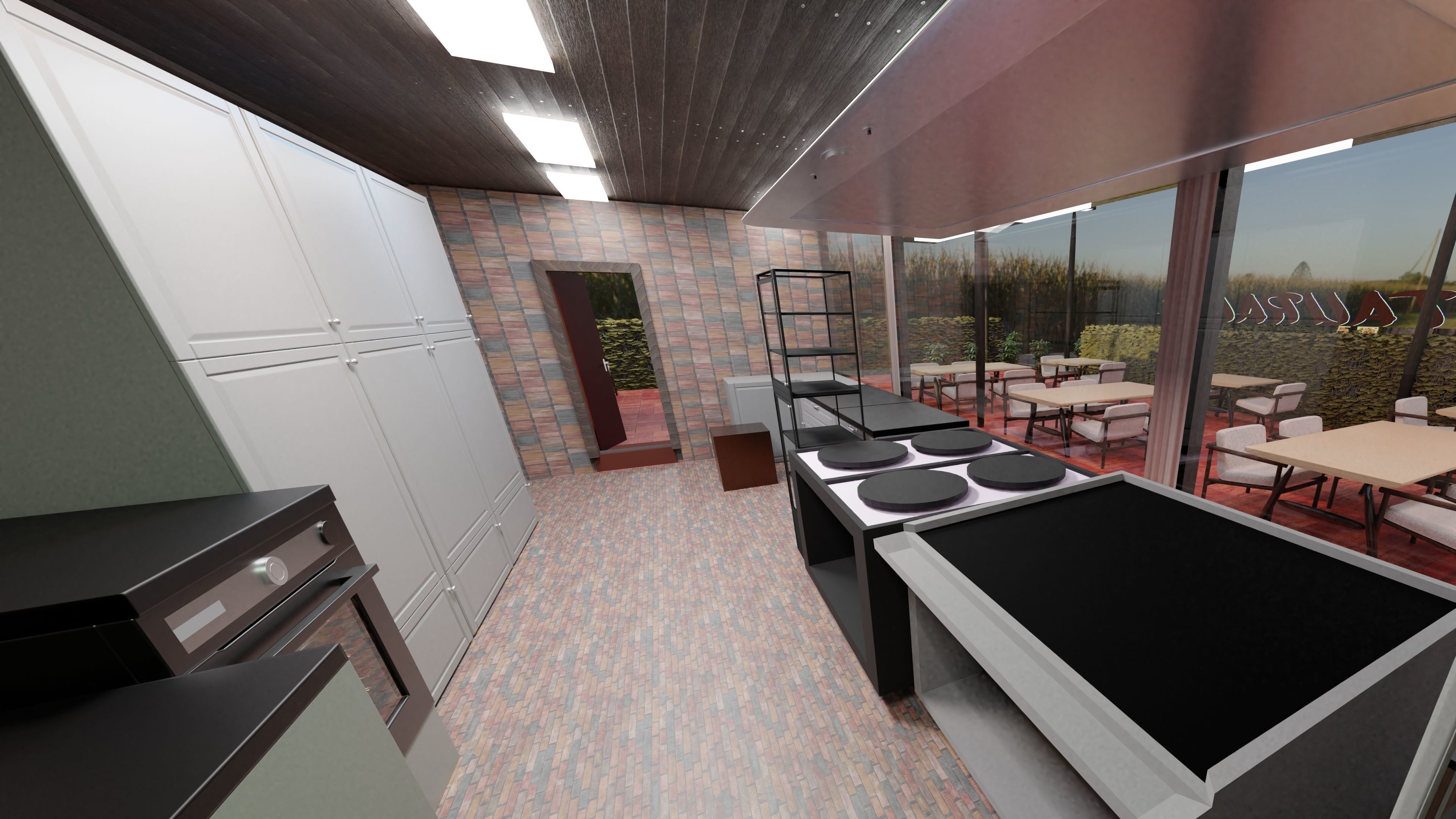 Restaurant model 3D model | CGTrader