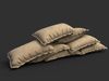 Low poly Sandbag Pack 200203 free VR / AR / low-poly 3D model | CGTrader
