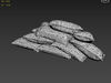 Low poly Sandbag Pack 200203 free VR / AR / low-poly 3D model | CGTrader