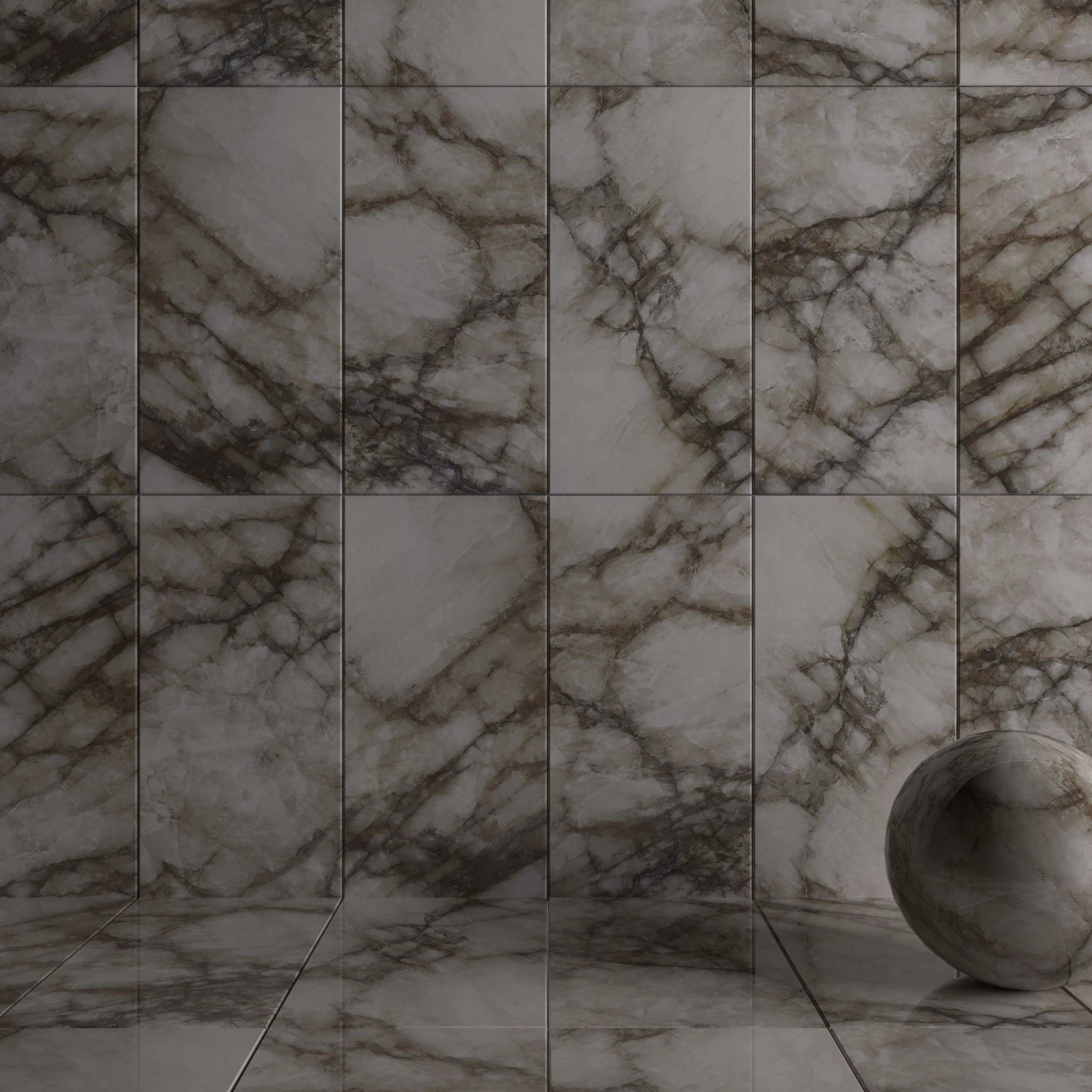 Wall Tiles Museum Crystal Thunder 60x120 Set 1 Texture | CGTrader