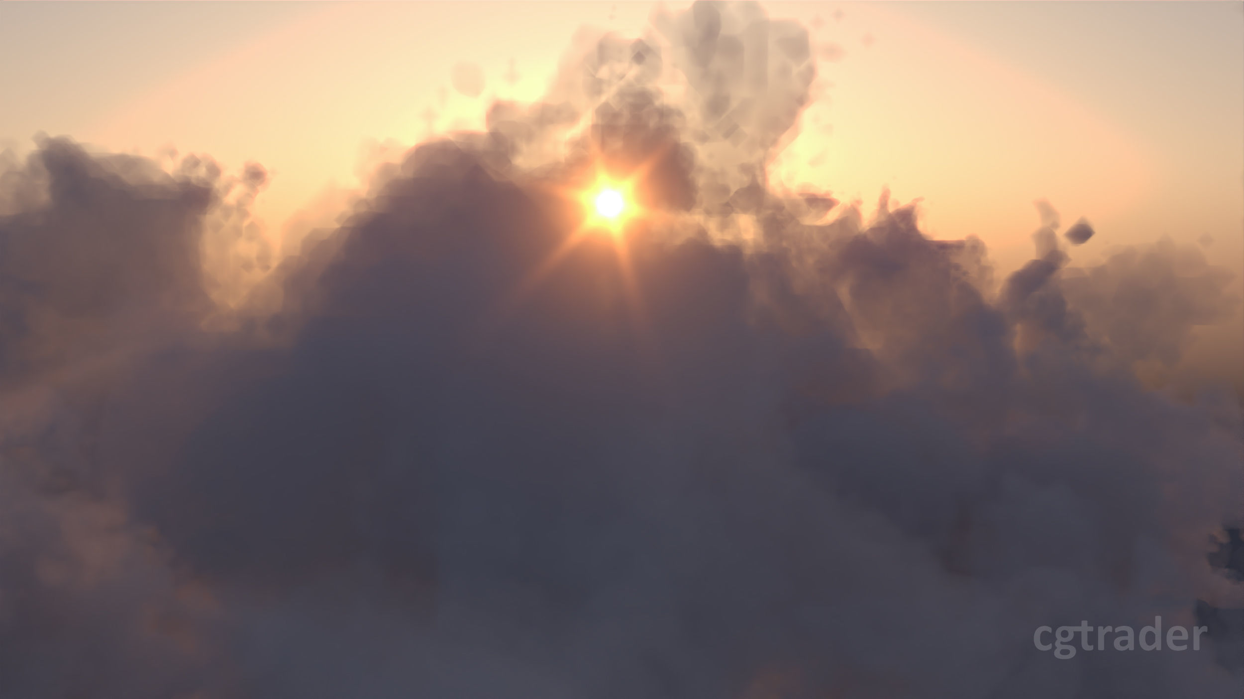 60 Polygon Cloud Pack 3D model | CGTrader