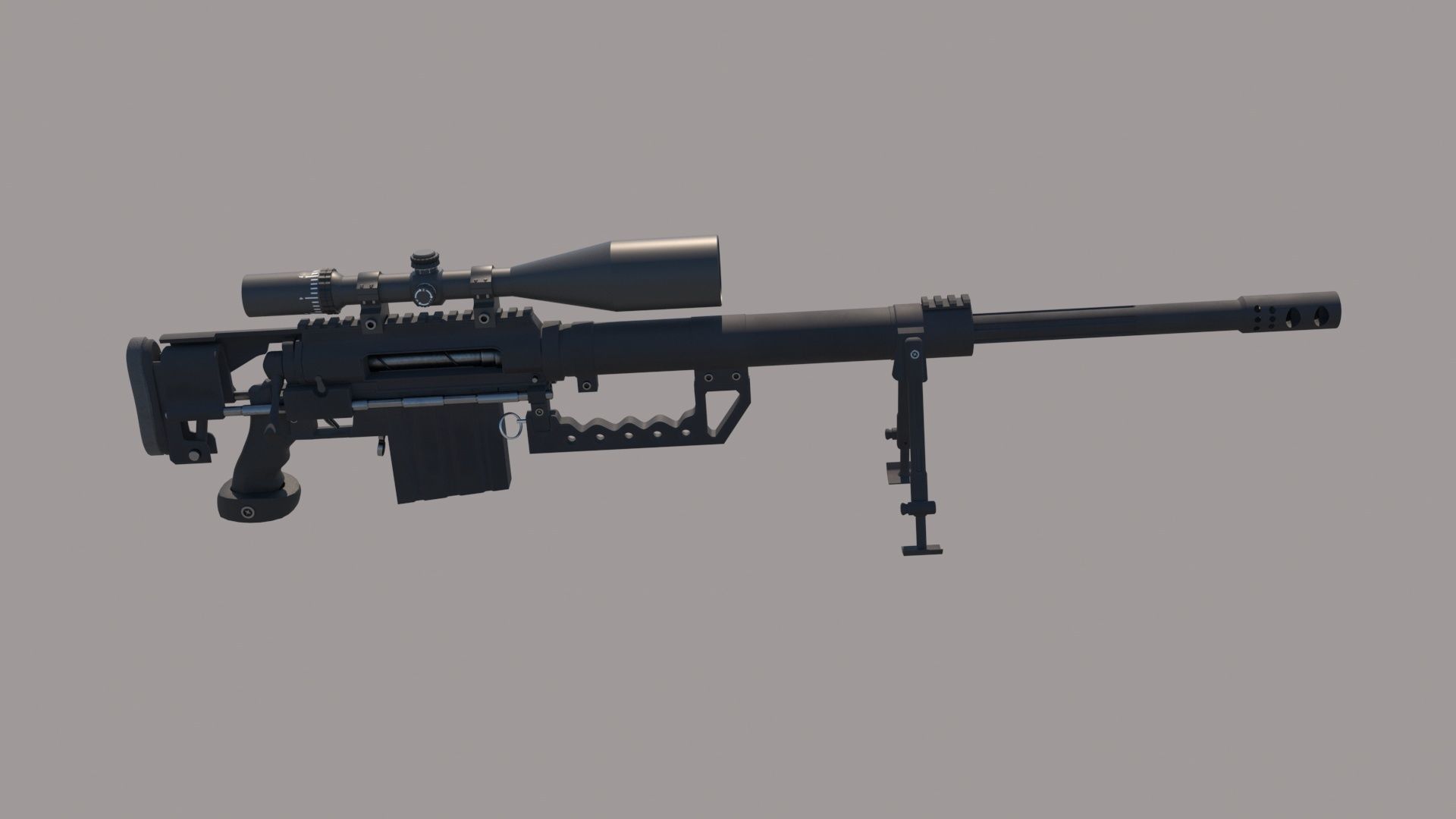 M200 Intervention Sniper Rifle 3D model | CGTrader