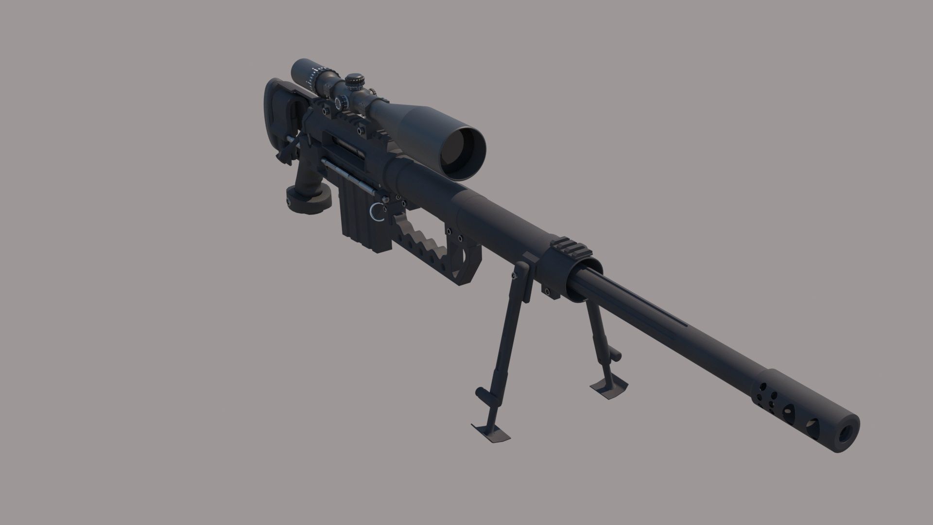 M200 Intervention Sniper Rifle 3D model | CGTrader