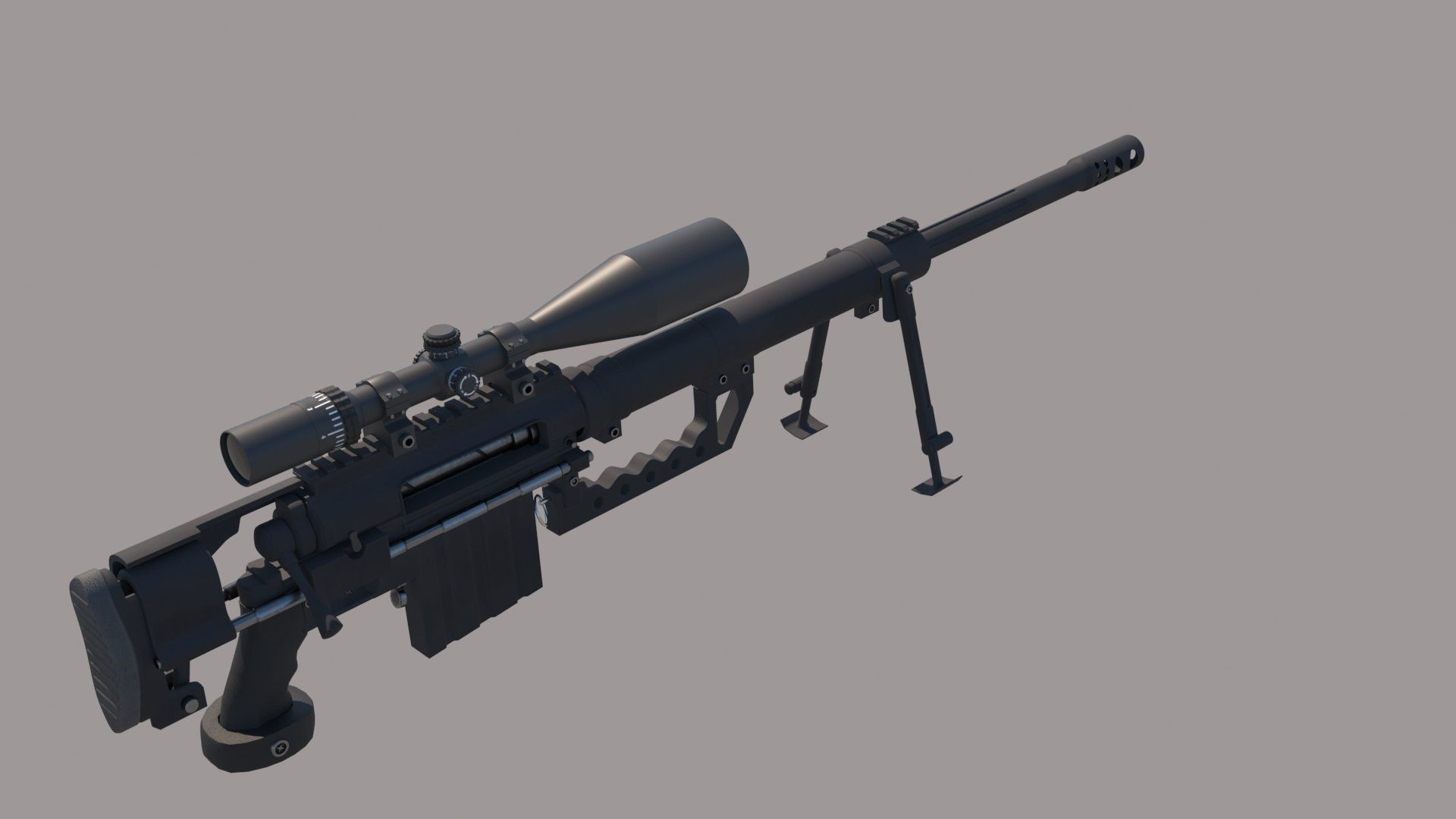 M200 Intervention Sniper Rifle 3D model | CGTrader