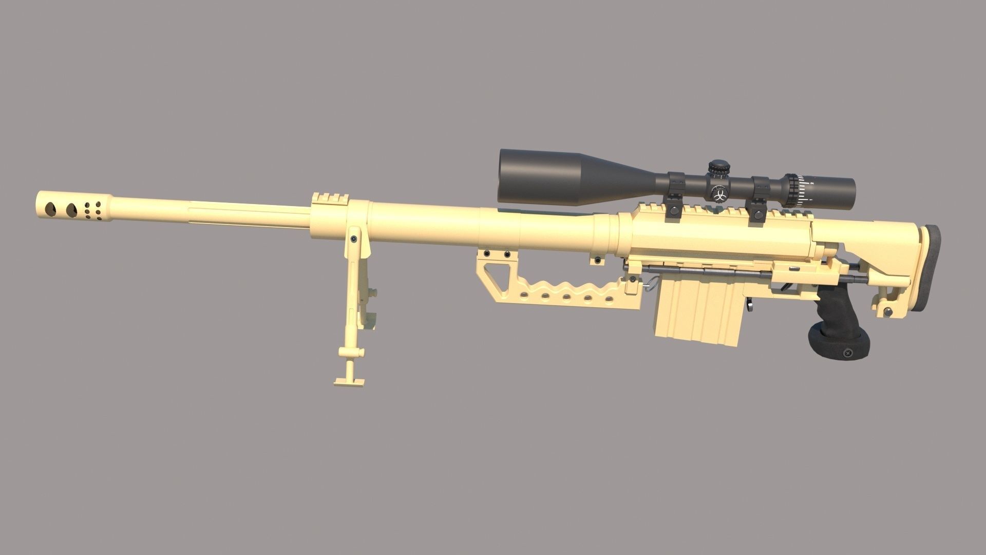 M200 Intervention Sniper Rifle 3D model | CGTrader