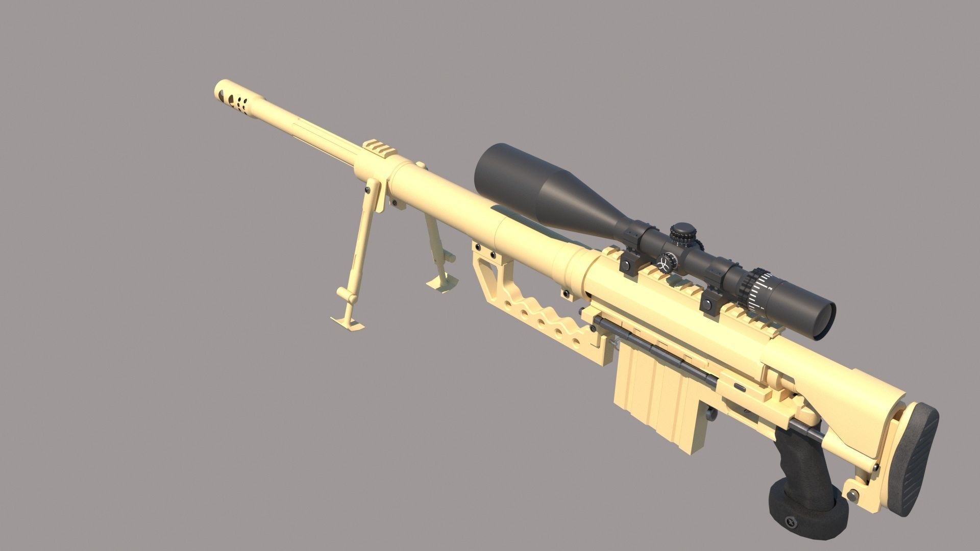 M200 Intervention Sniper Rifle 3D model | CGTrader