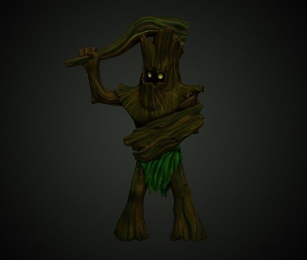 Wood Woad DnD miniature 3D model 3D printable | CGTrader