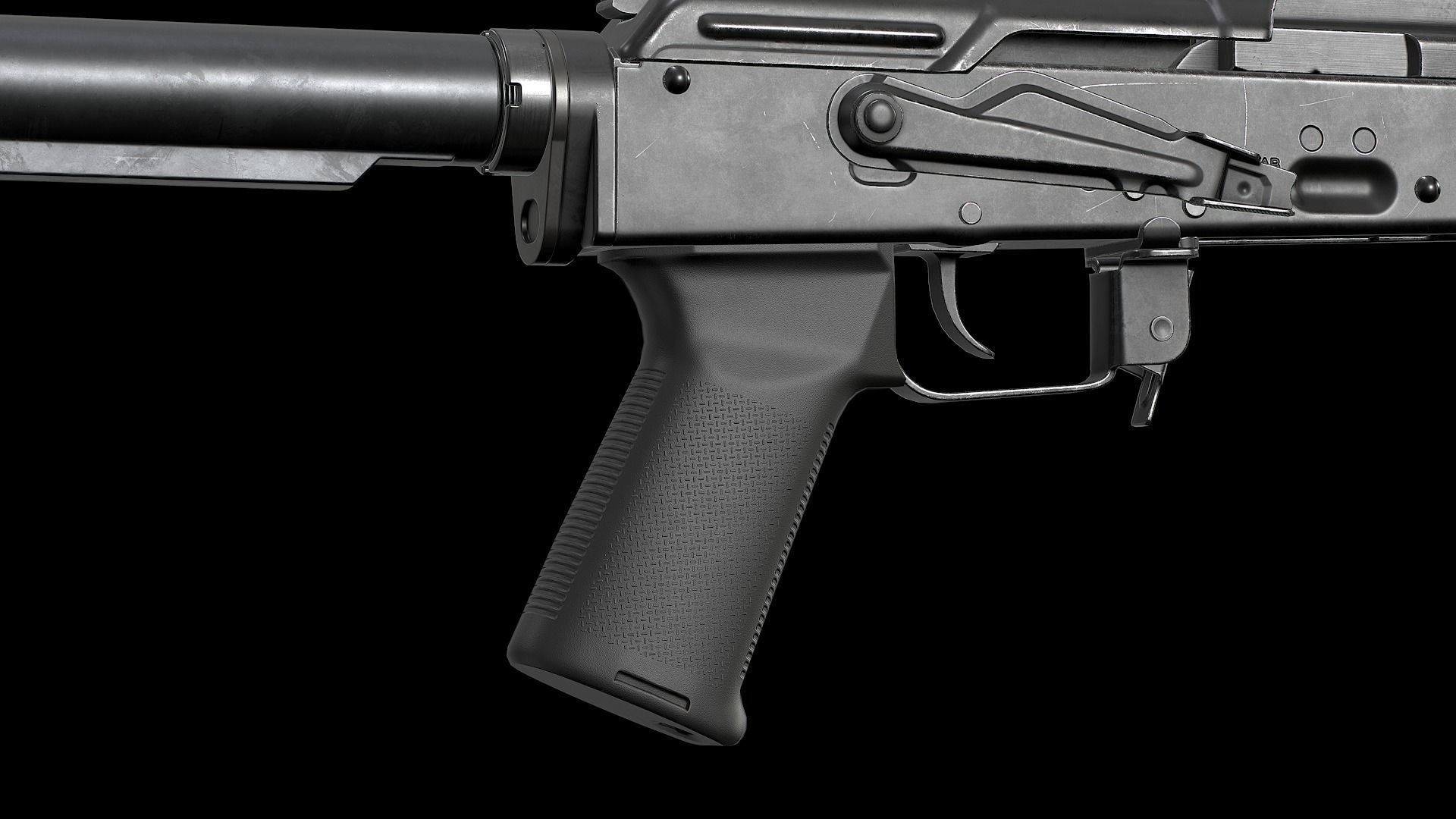 3D model AK - Pistol Grip - Magpul VR / AR / low-poly | CGTrader