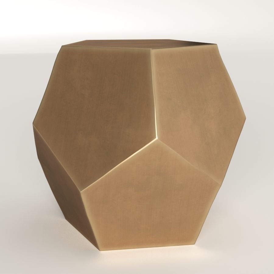 West Elm Gem Cut Side Table 3D model | CGTrader
