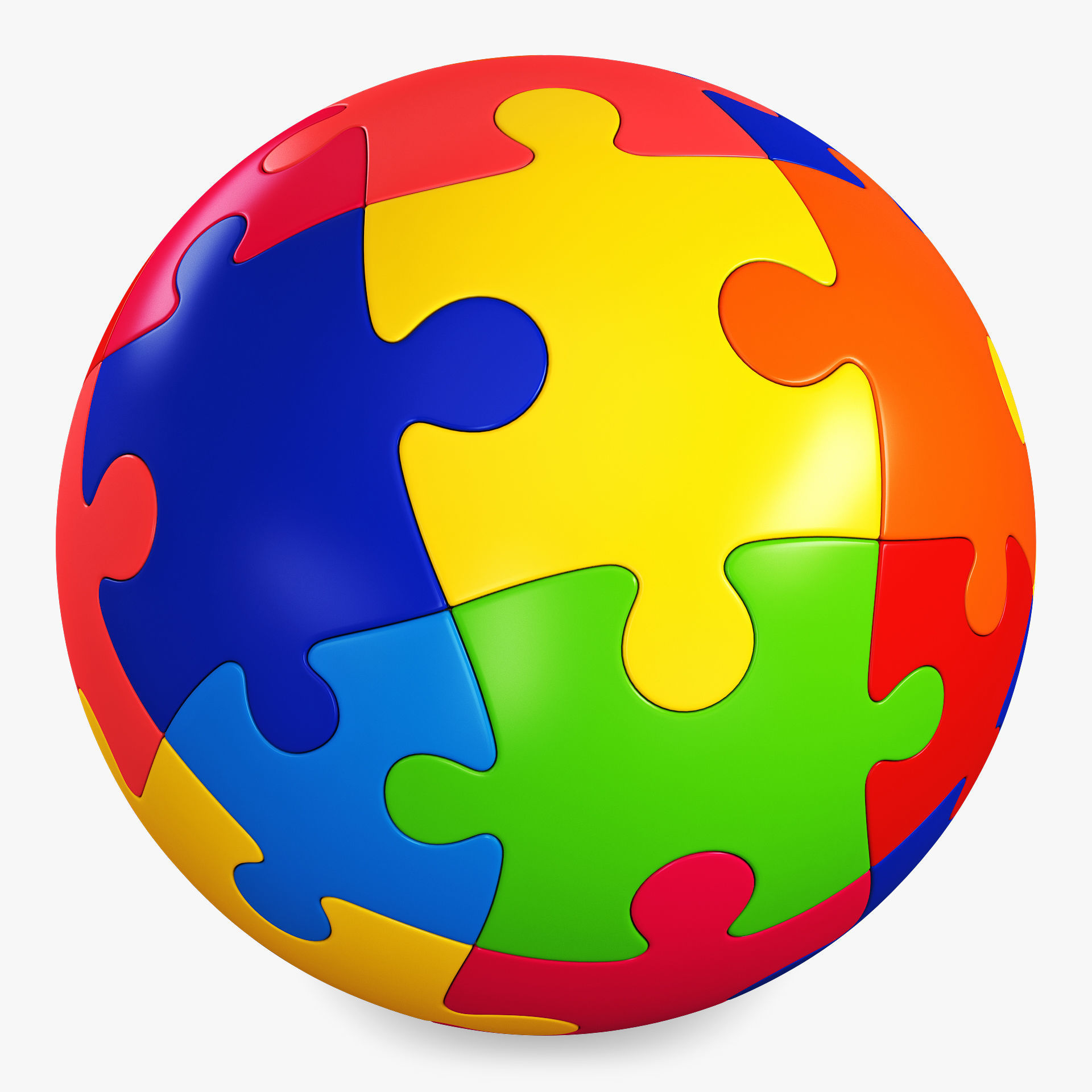 Colored Sphere Puzzle v 2 3D model | CGTrader