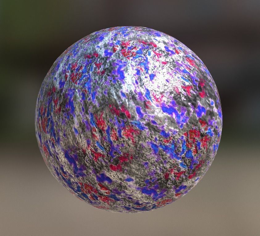 Black Purple Red and Blue Oxyded Metal Texture Texture | CGTrader
