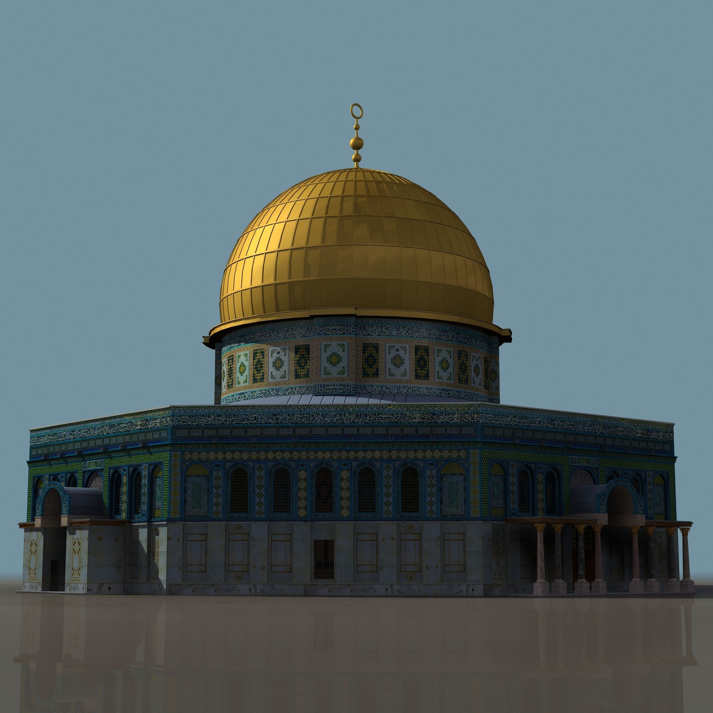 Al Quds The Rock Mosque 3D model | CGTrader