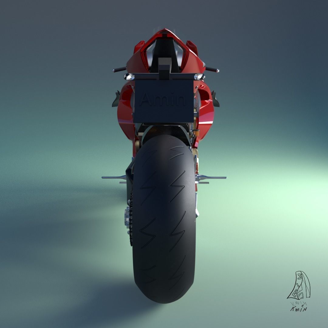 3D model Ducati Panigale V4R VR / AR / low-poly | CGTrader