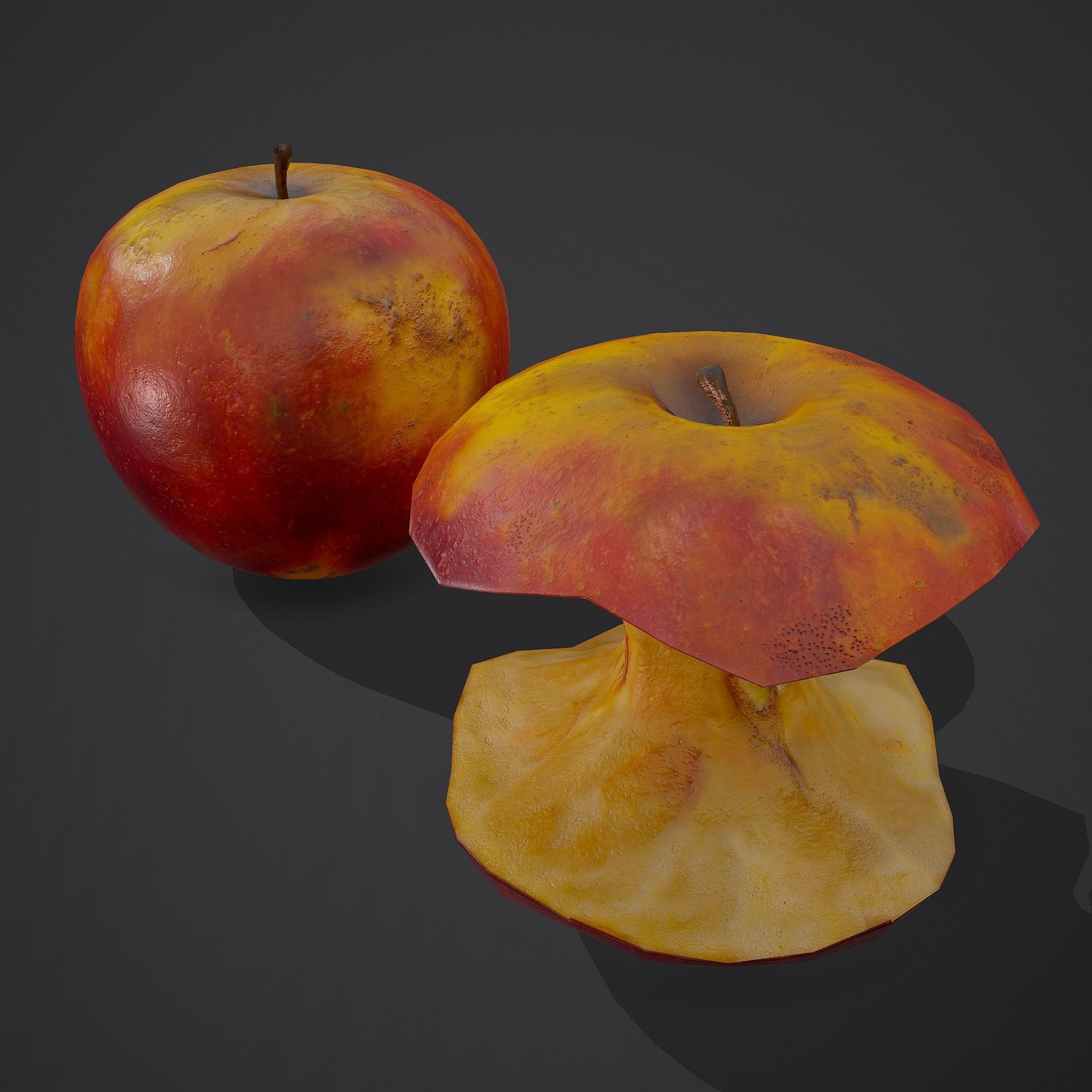 3D Model Collection Apple and Apple Core VR / AR / low-poly | CGTrader