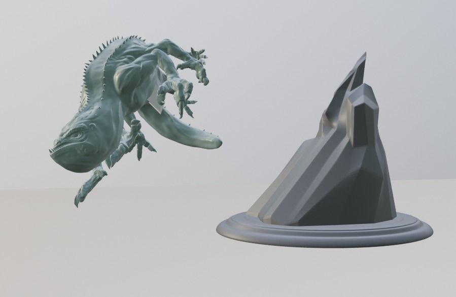 The Basilisk lizard 3D model 3D printable | CGTrader