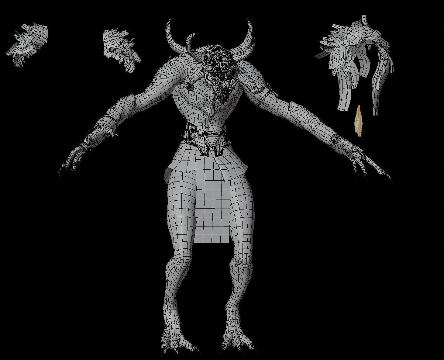3D model Celtic Demon Beast VR / AR / low-poly | CGTrader
