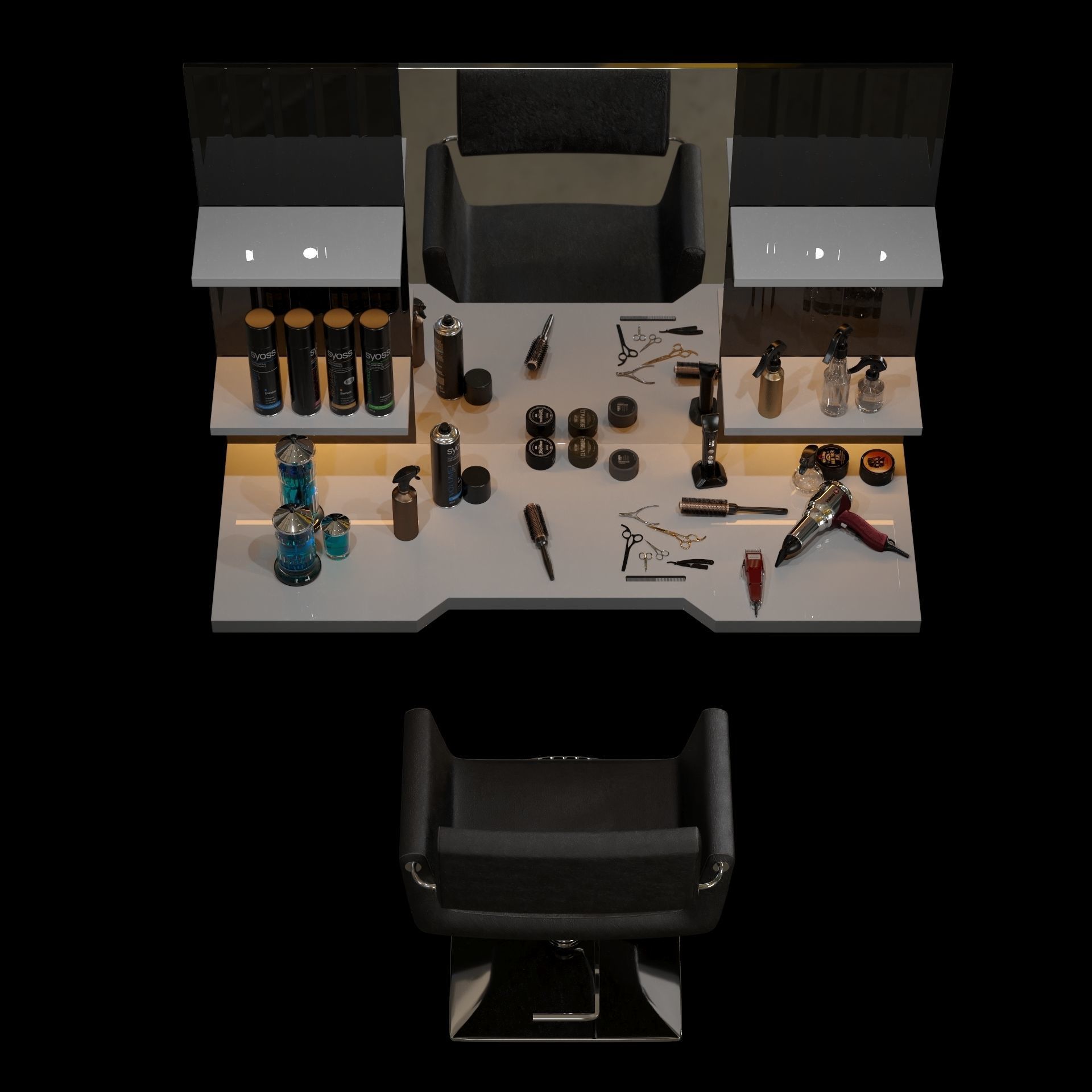 BARBER TOOL 3D asset | CGTrader