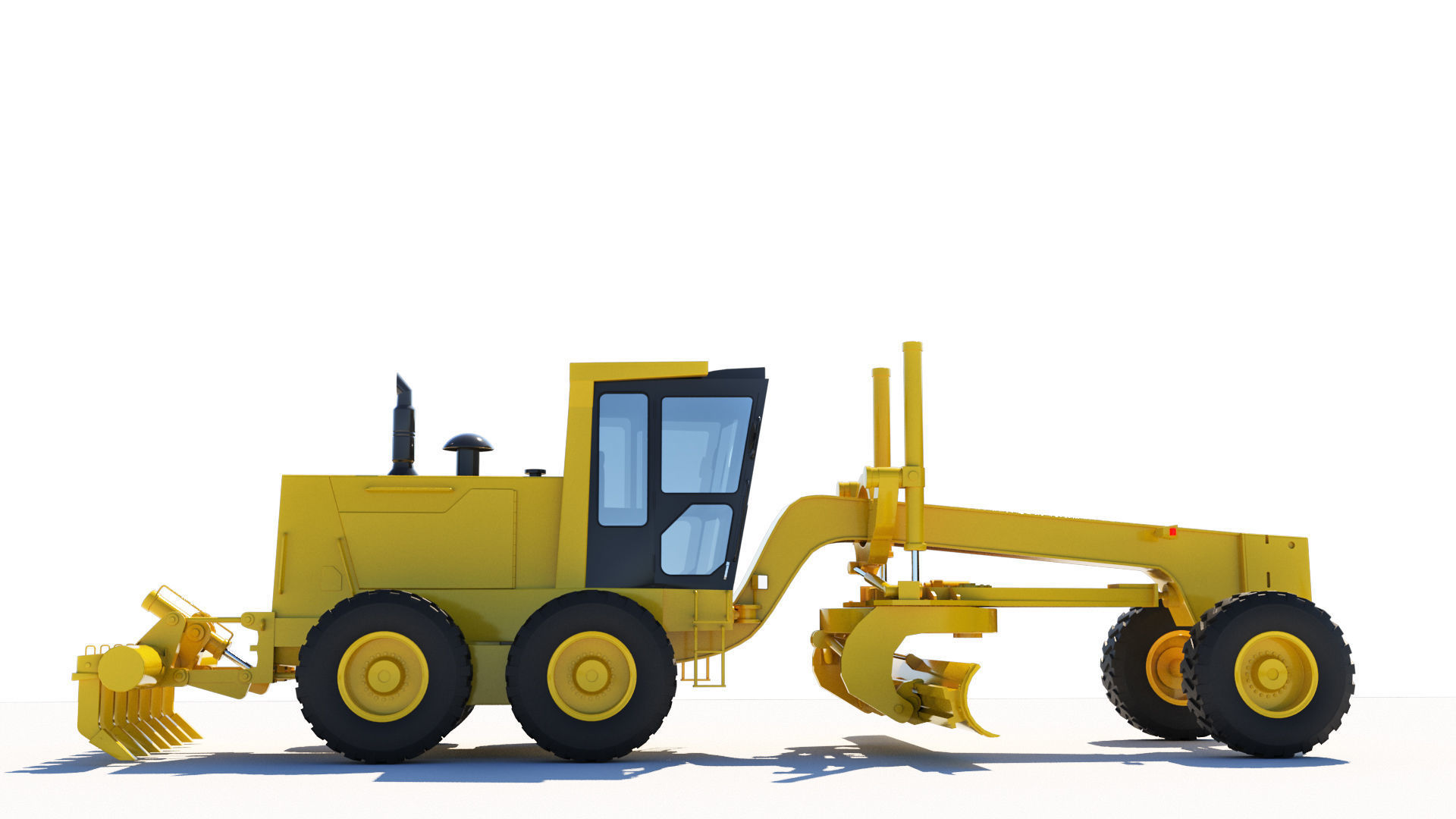 Motor Grader 3D model 3D model | CGTrader