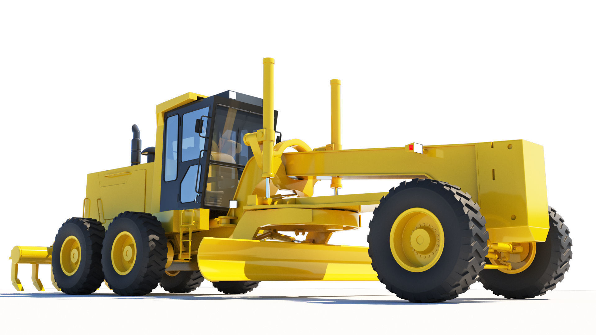 Motor Grader 3D model 3D model | CGTrader