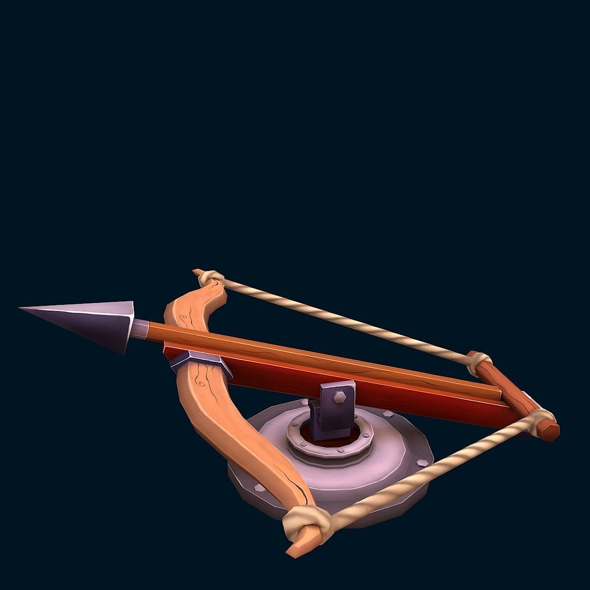 3D model Stylized ballista VR / AR / low-poly | CGTrader