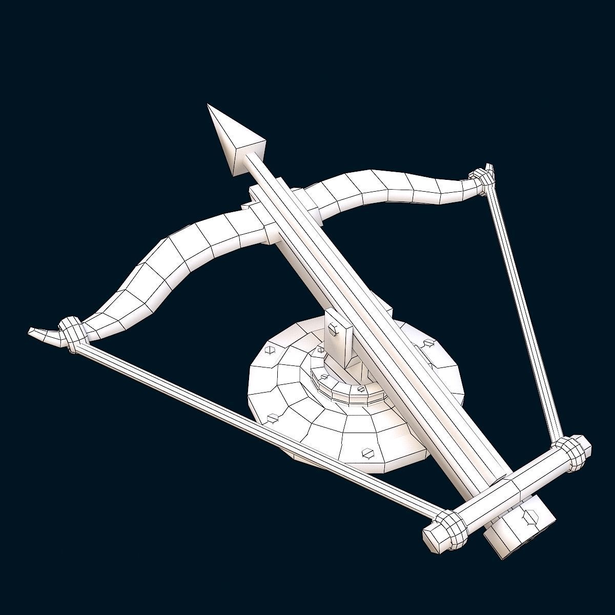 3D model Stylized ballista VR / AR / low-poly | CGTrader