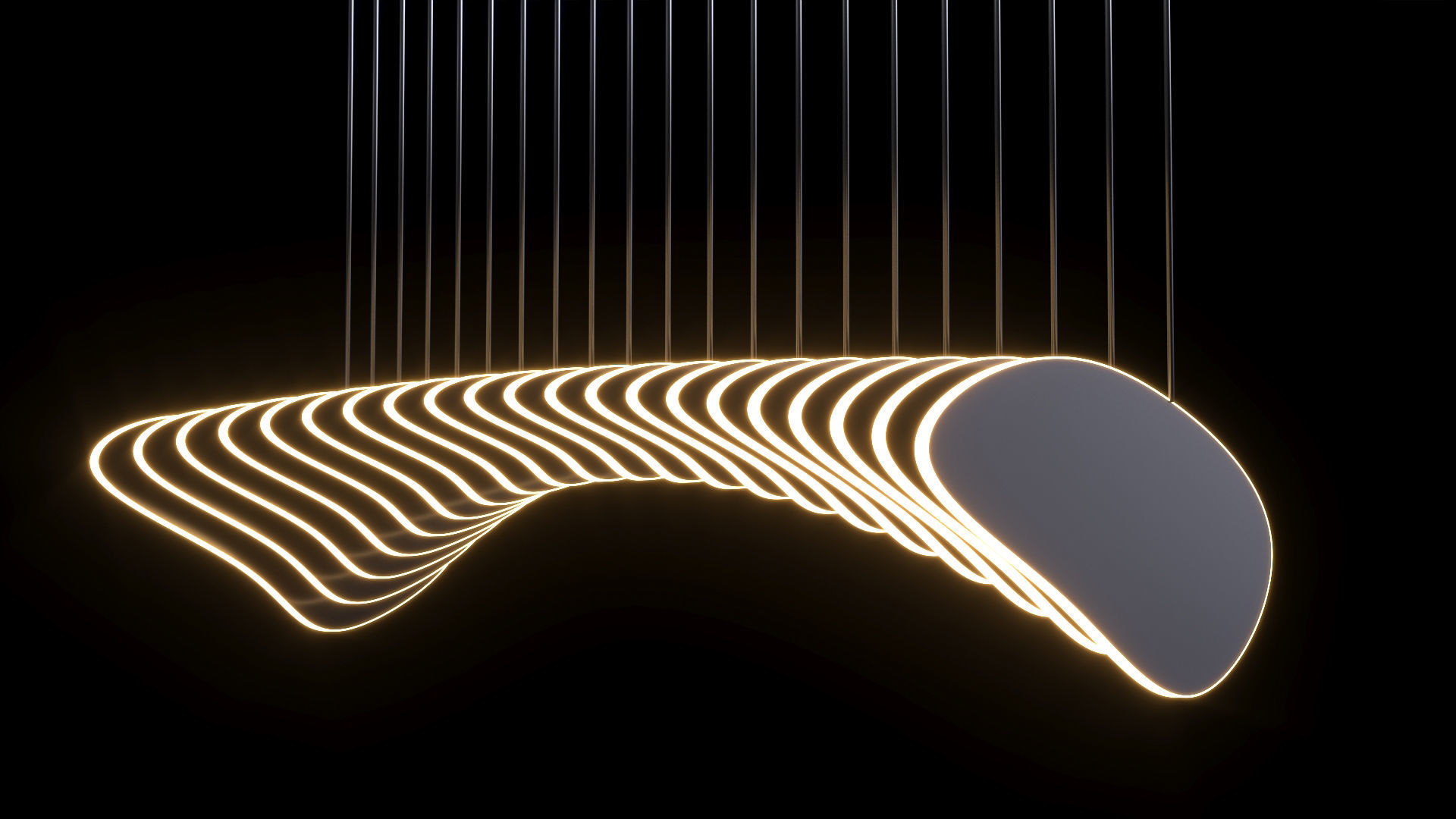 Modern Parametric Chandelier 3D model | CGTrader