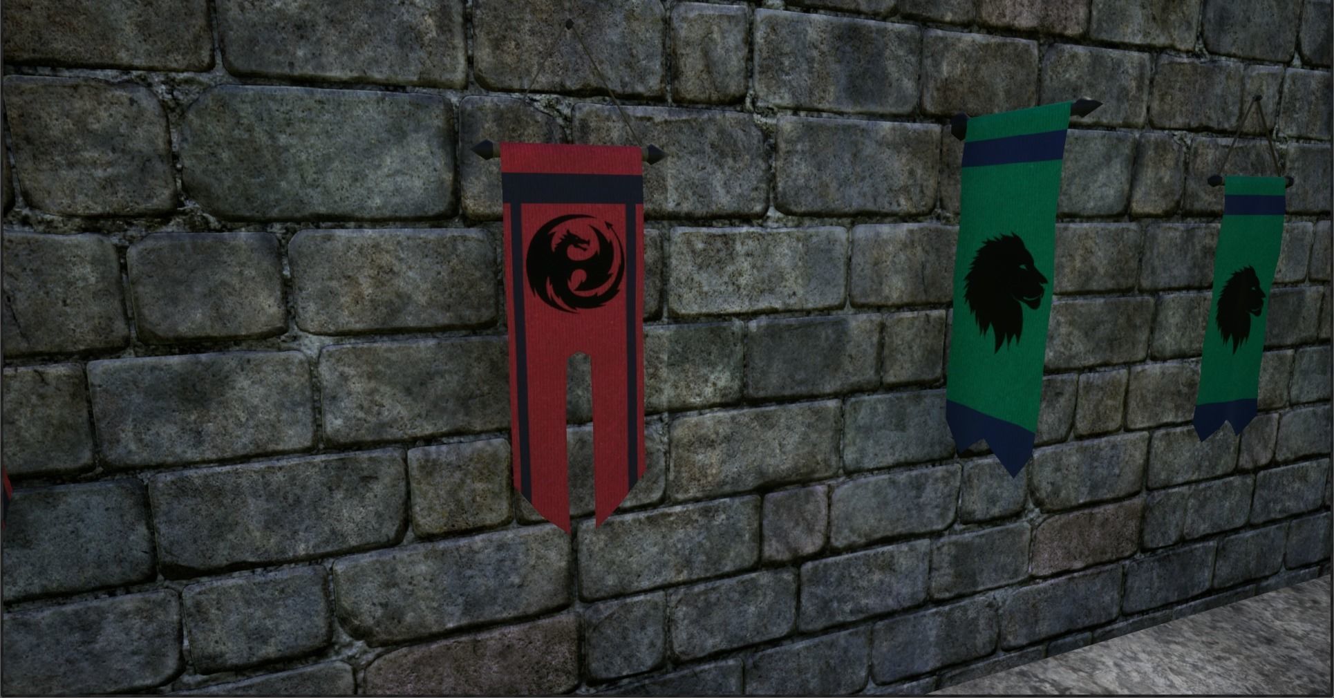 Medieval War Banner Collection VR / AR / low-poly | CGTrader