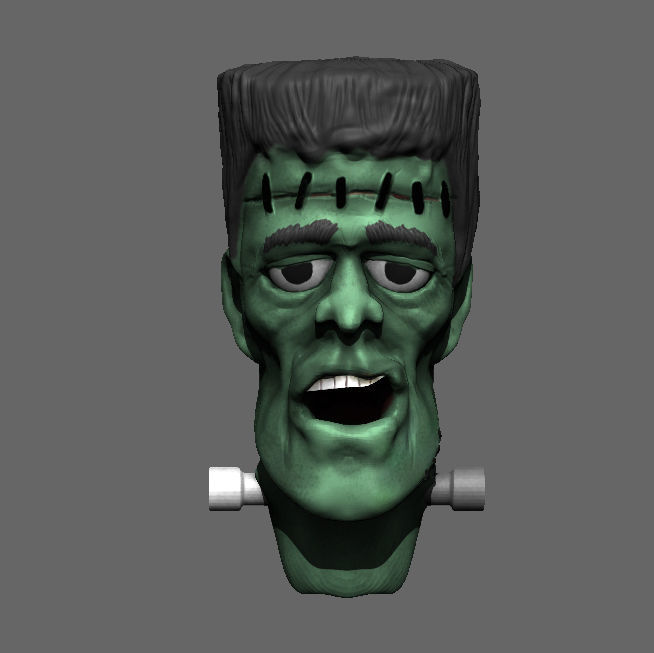 Frankenstein Collectable Head 3D model | CGTrader