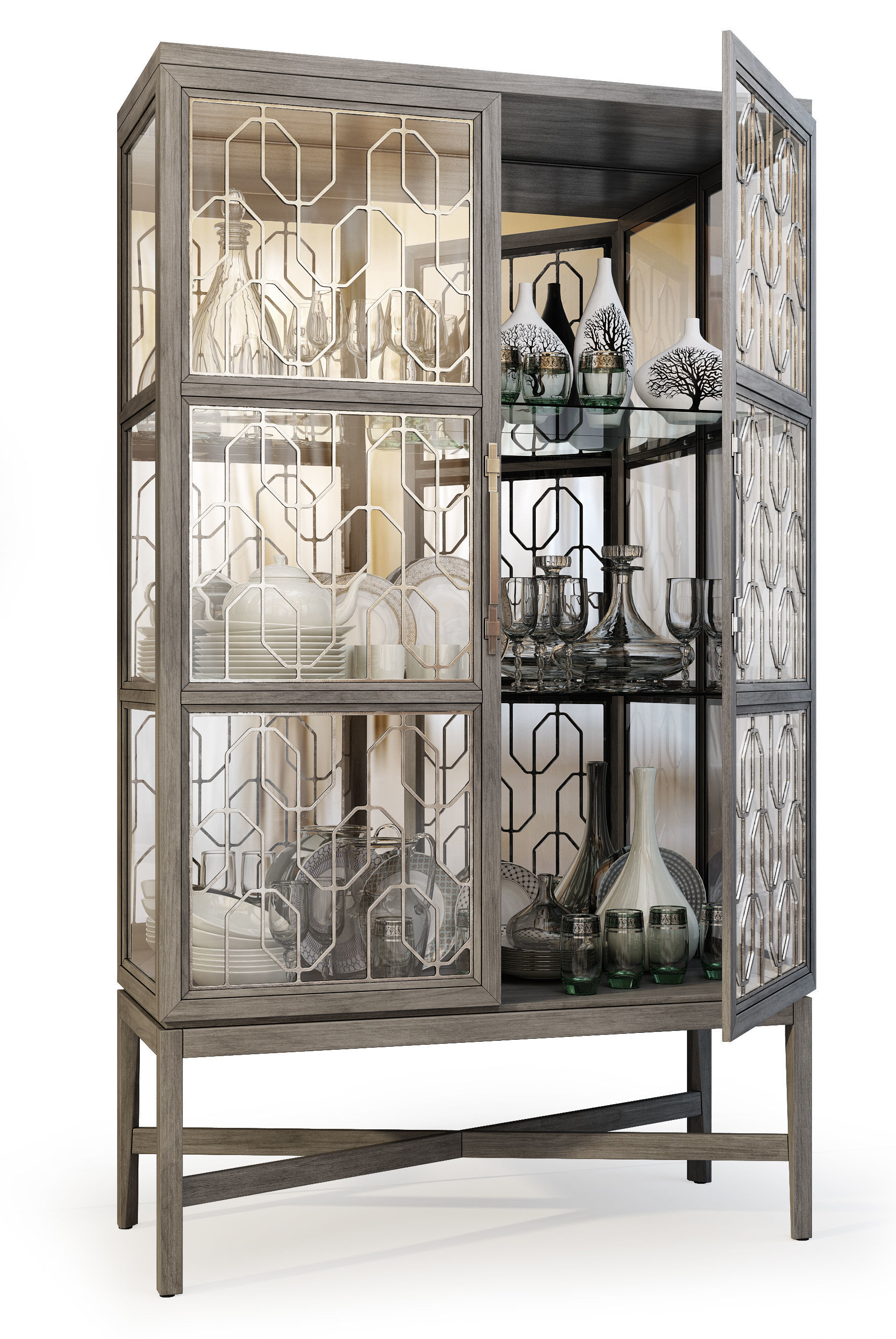 Showcase Ensemble Display Cabinet by Carson 3D model | CGTrader