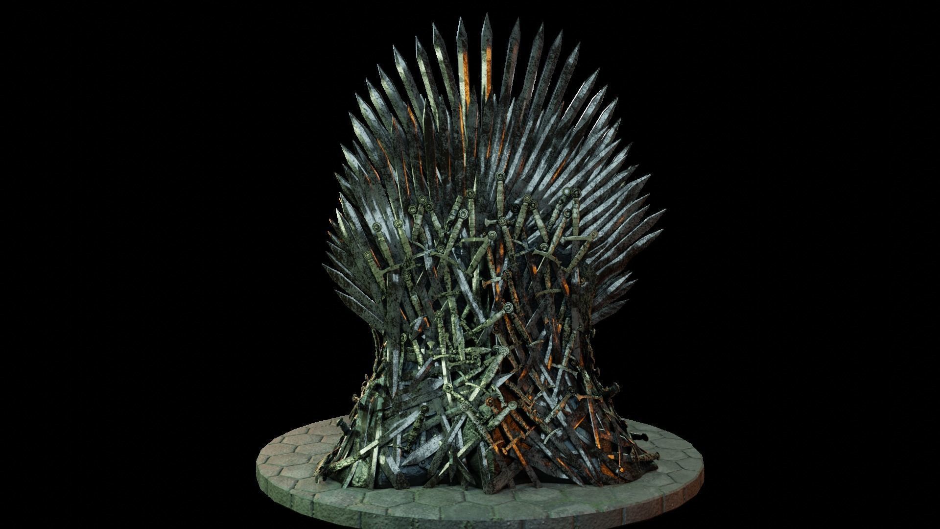 Iron Throne 3D model | CGTrader