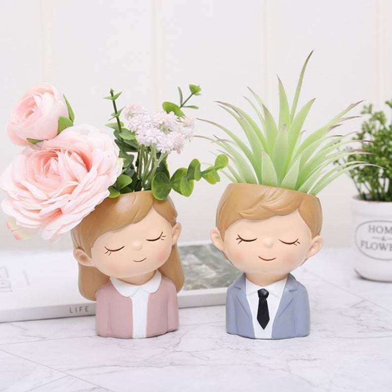 Cute girls and boys planters 2 of 4 for 3d printing 3D model 3D ...