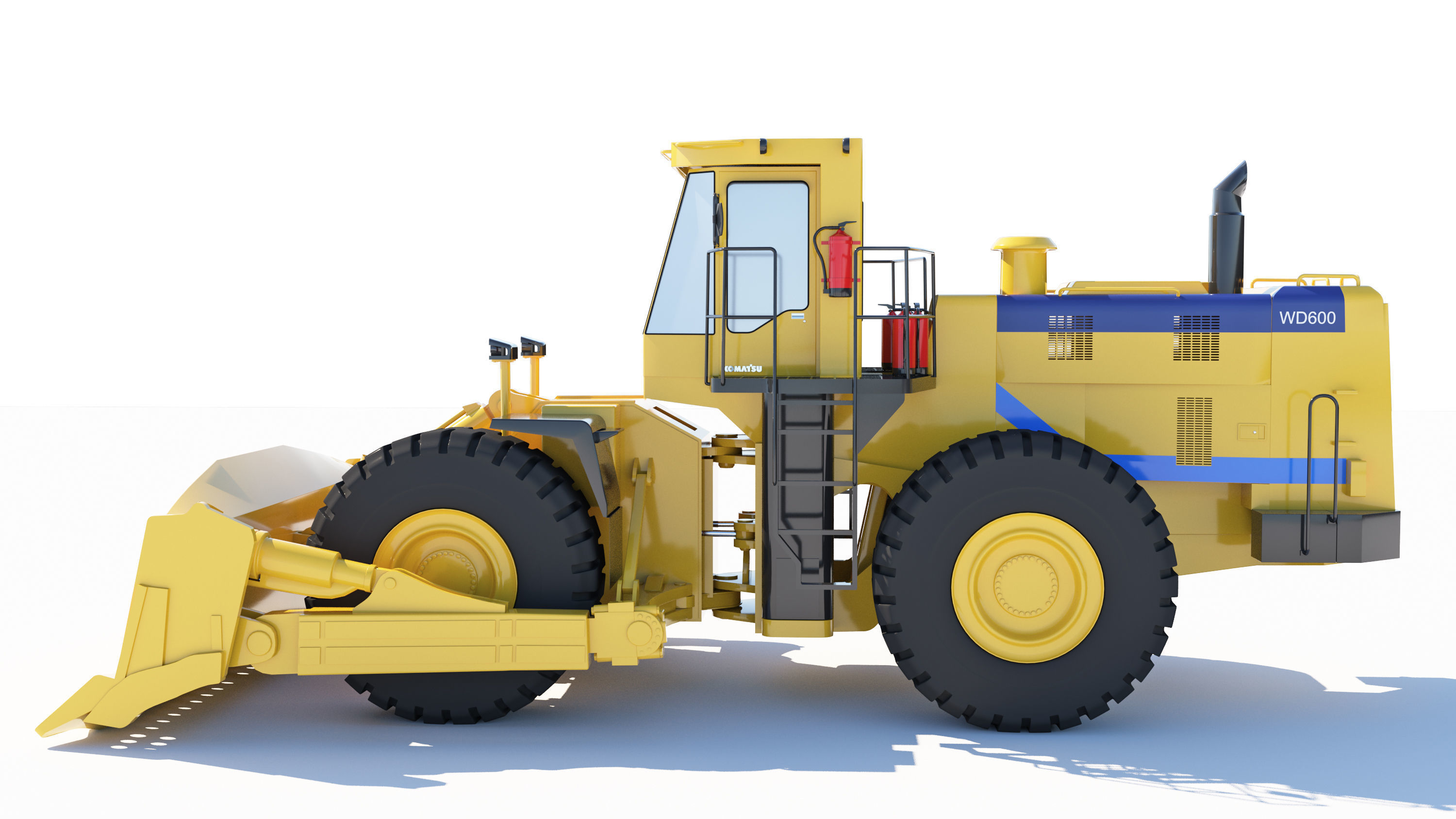 Wheel Dozer 3D model 3D model | CGTrader