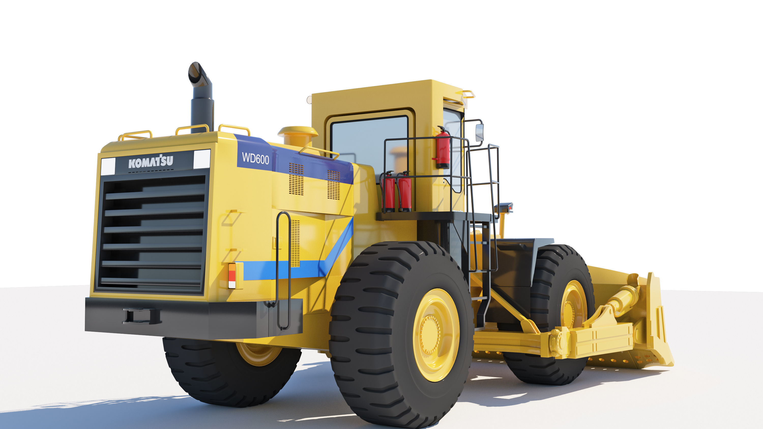 Wheel Dozer 3D model 3D model | CGTrader