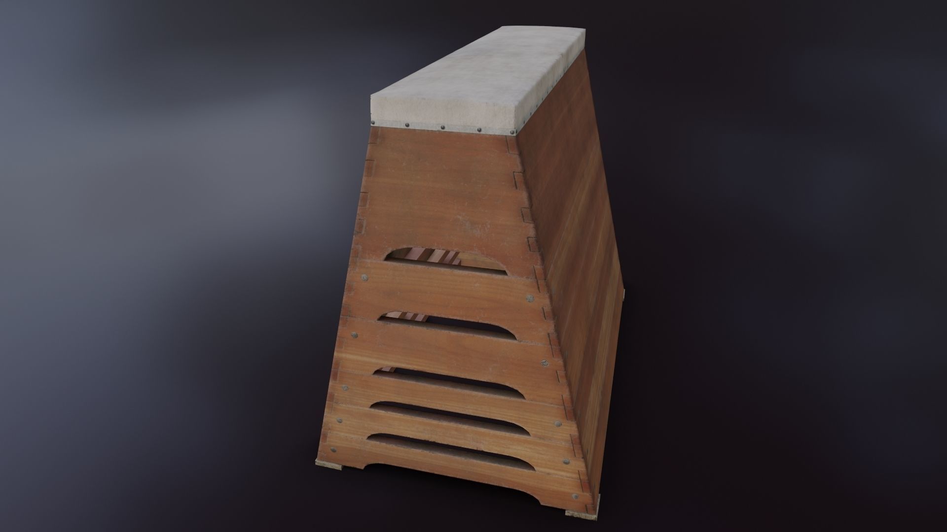 3D model Old Dirty Japanese Vaulting Box VR / AR / low-poly | CGTrader