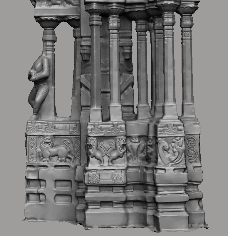 Musical Pillar Hampi replica 3D model 3D printable | CGTrader