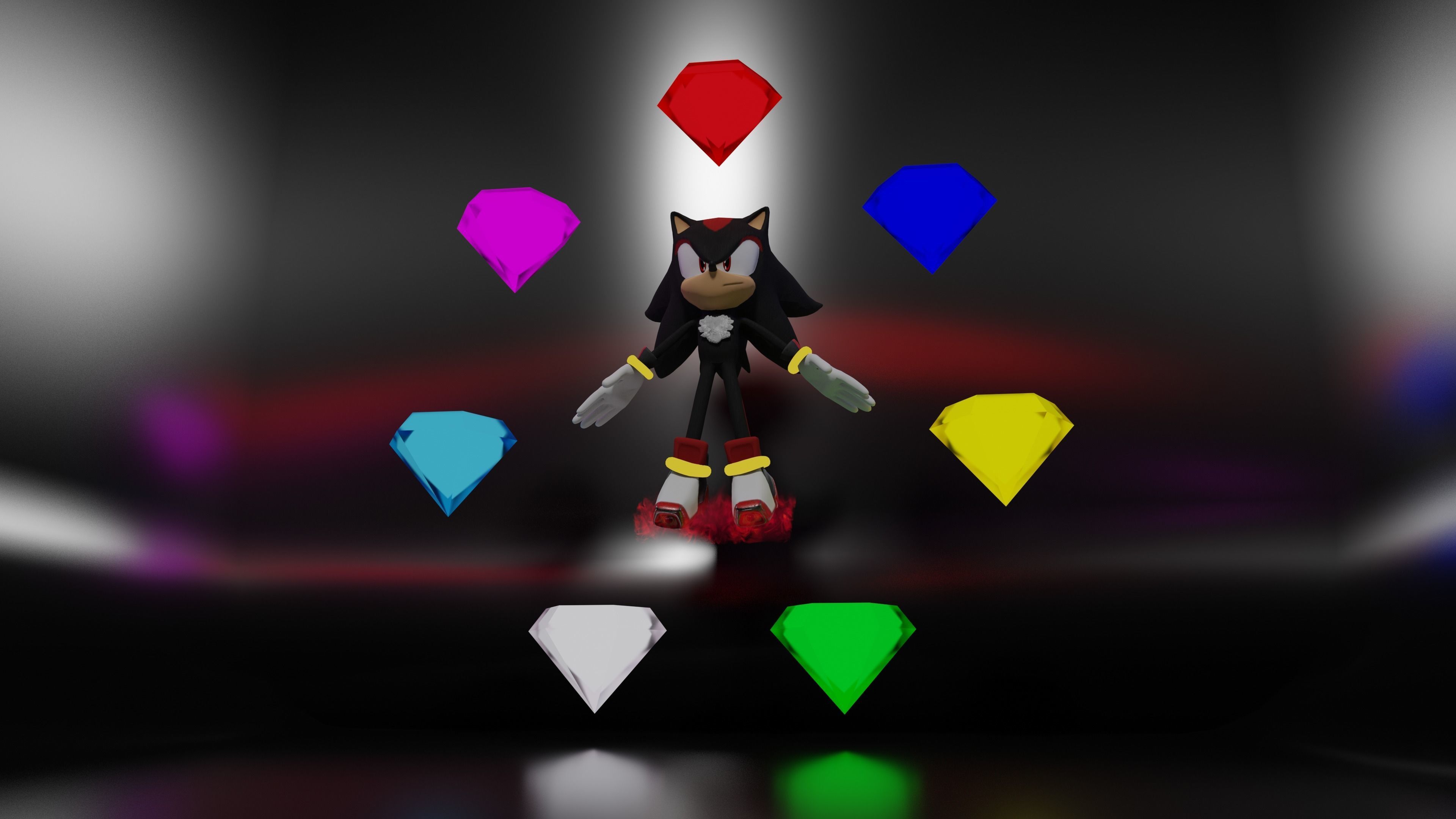 3D model Shadow the Hedgehog VR / AR / low-poly | CGTrader