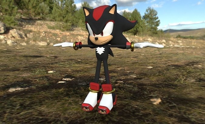 3D model Shadow the Hedgehog VR / AR / low-poly | CGTrader