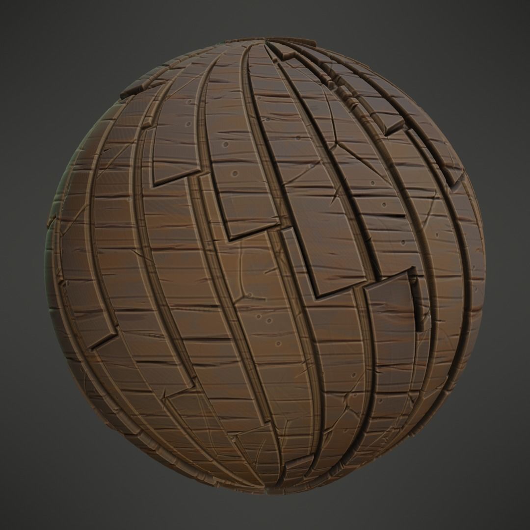 Stylized PBR Wood Planks Textures free Texture | CGTrader