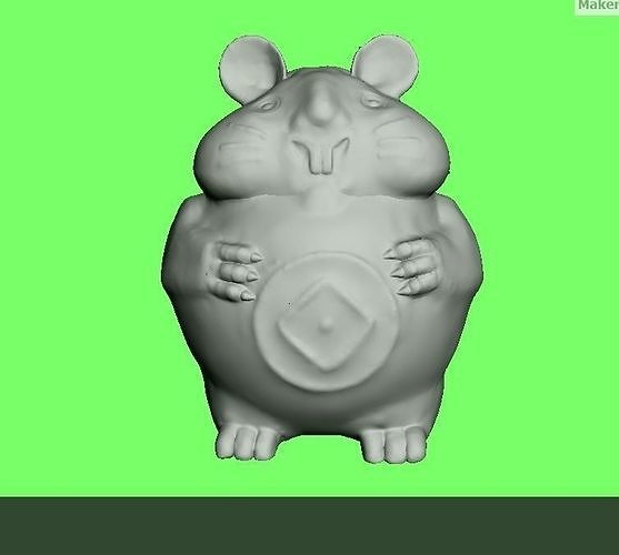 mouse god of fortune 3D model | CGTrader