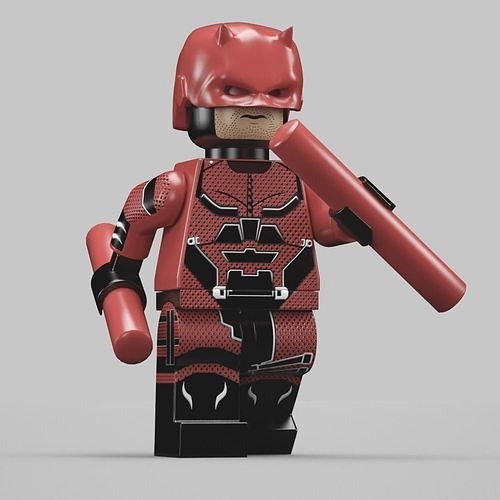 Daredevil Lego 3D model | CGTrader
