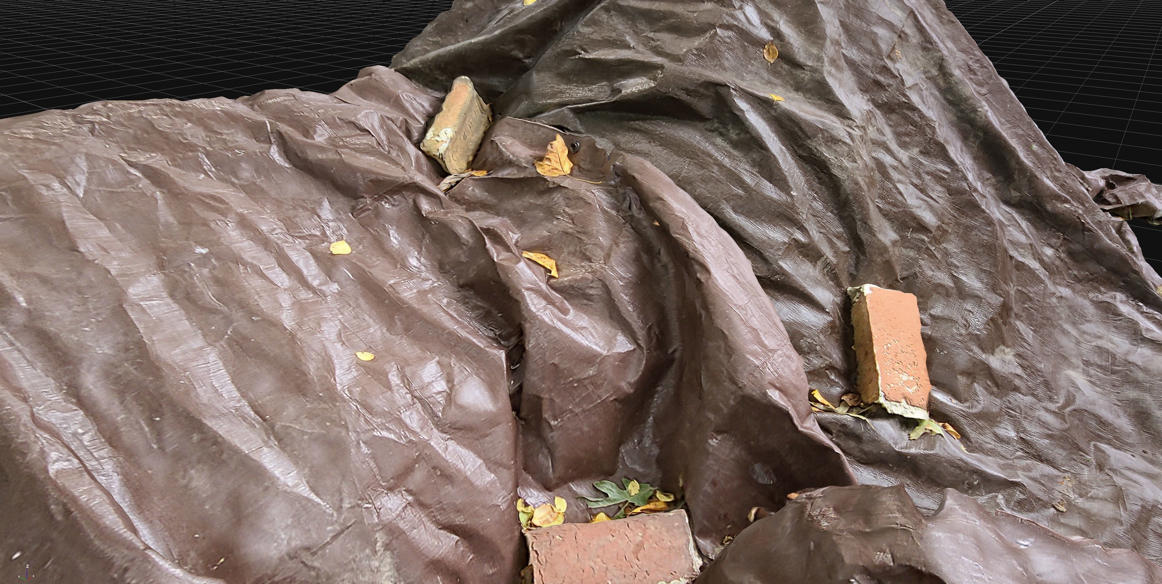 Tarp Covered Pile free 3D model | CGTrader