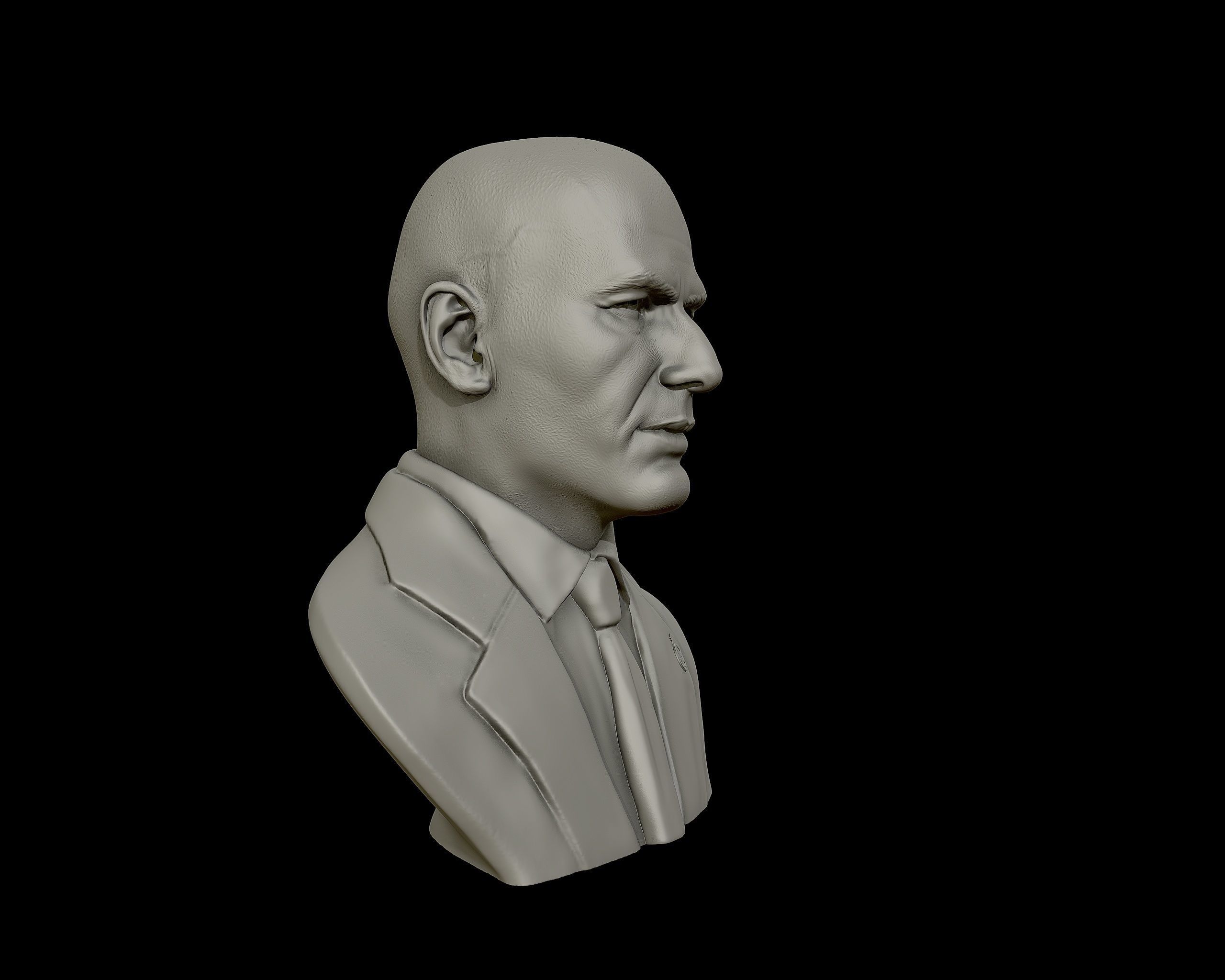 Zinedine Zidane 3D model sculpture 3D model 3D printable | CGTrader