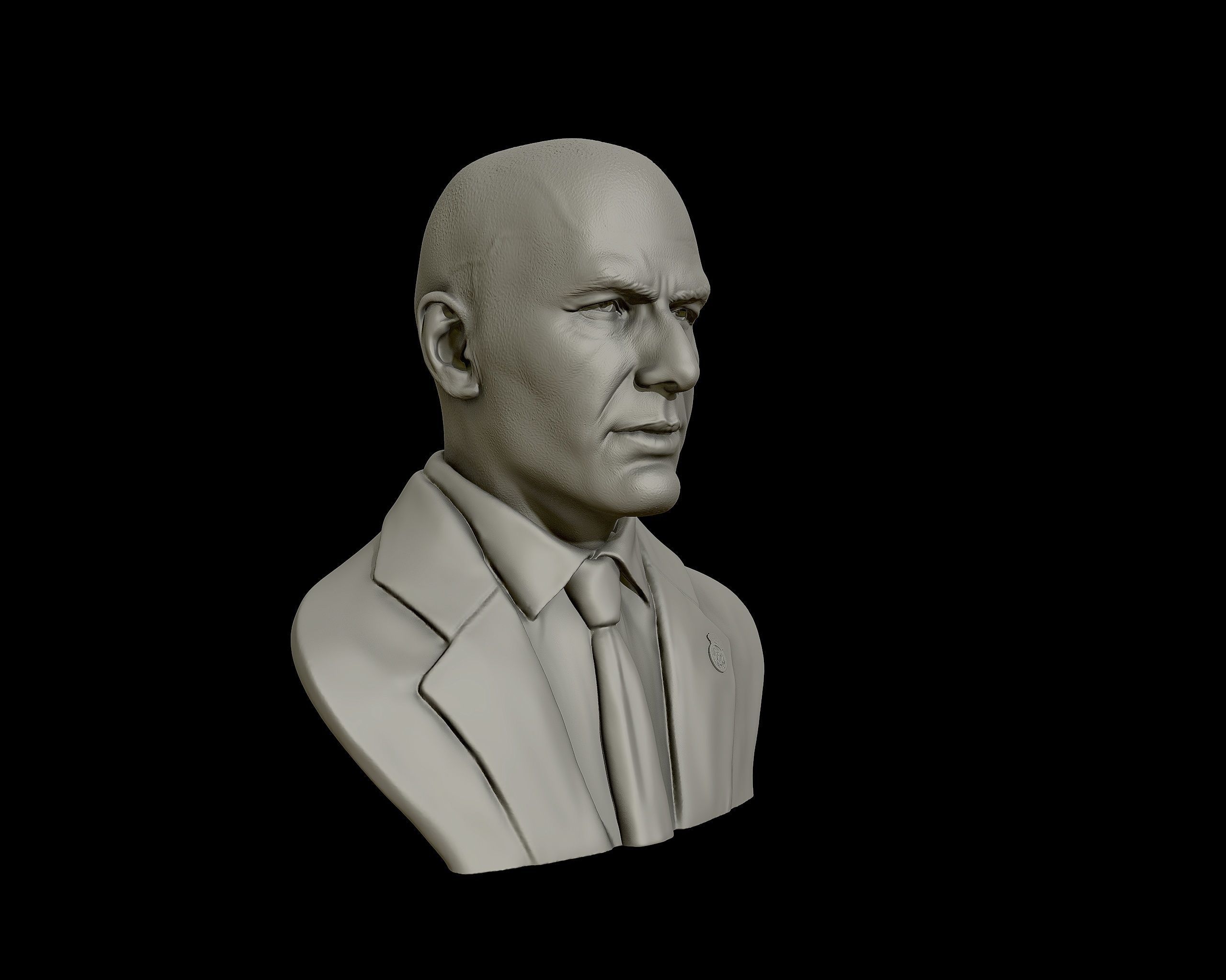 Zinedine Zidane 3D model sculpture 3D model 3D printable | CGTrader